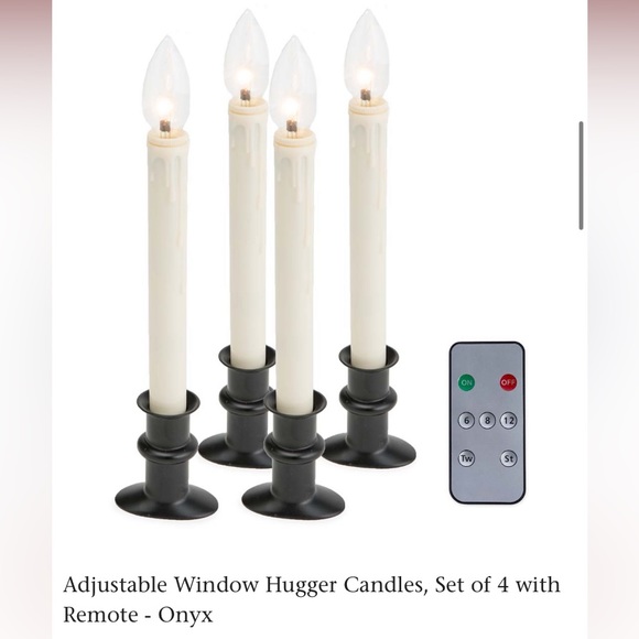 Plow&Hearth | Accents | Adjustable Window Hugger Candles Set Of 4 With ...